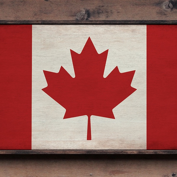 Wooden Canadian Flag - Etsy Canada