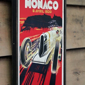 Vintage Wooden Sign 'monaco Grand Prix' Reproduction. - Etsy