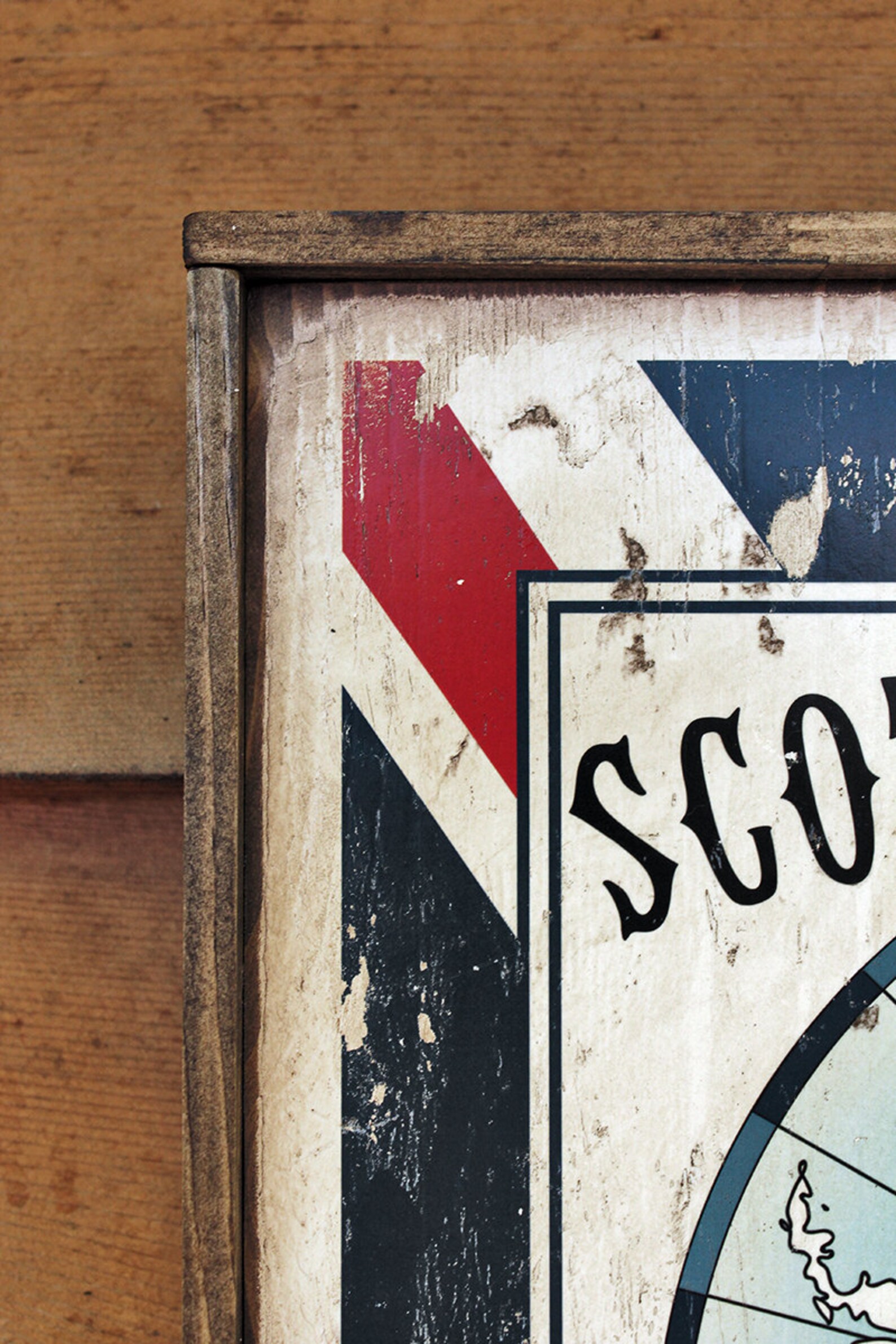 Vintage Wooden Sign ' Scott at the Pole ' Original | Etsy