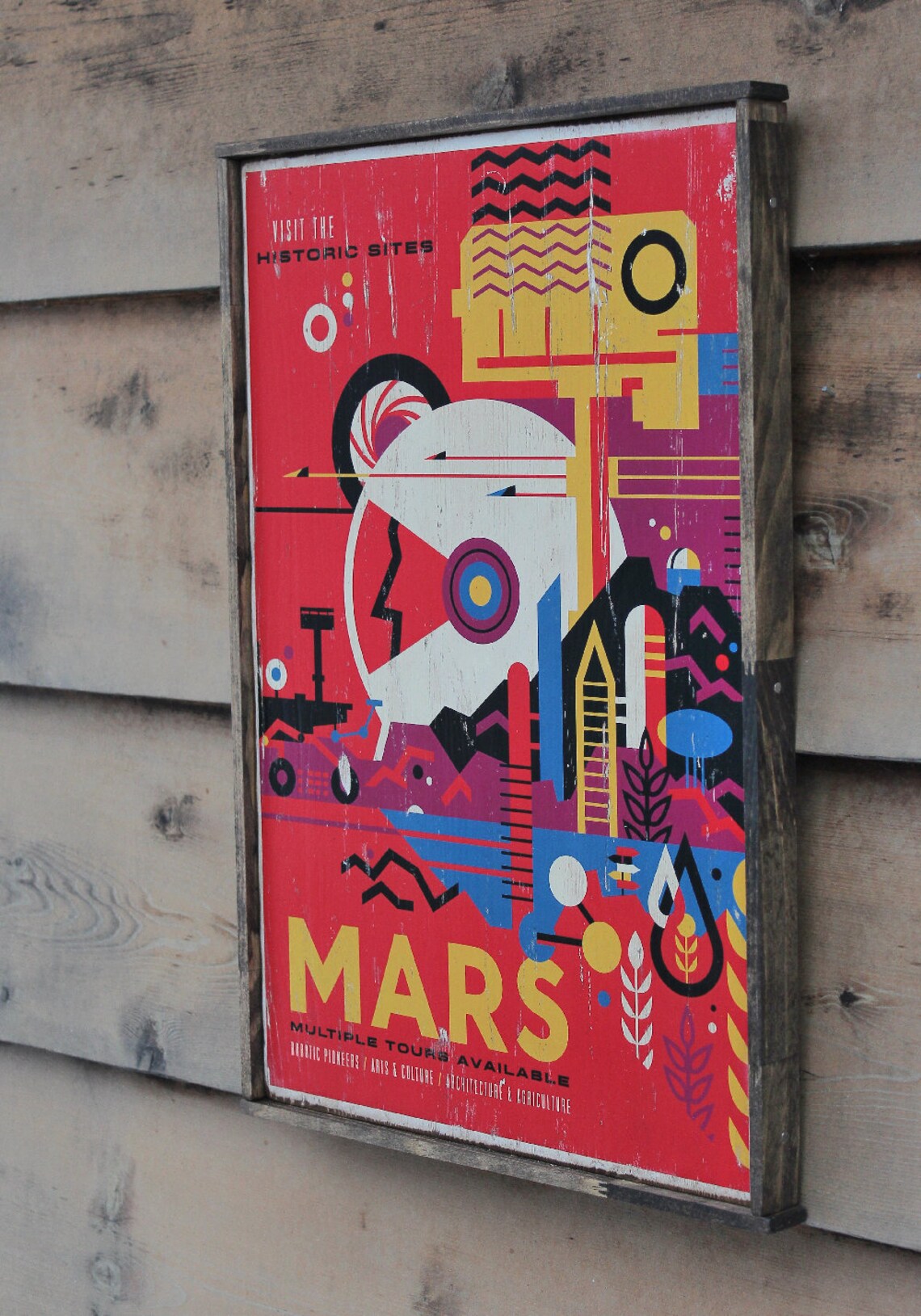 Vintage Wooden Sign Mars Tours Reproduction Sign - Etsy