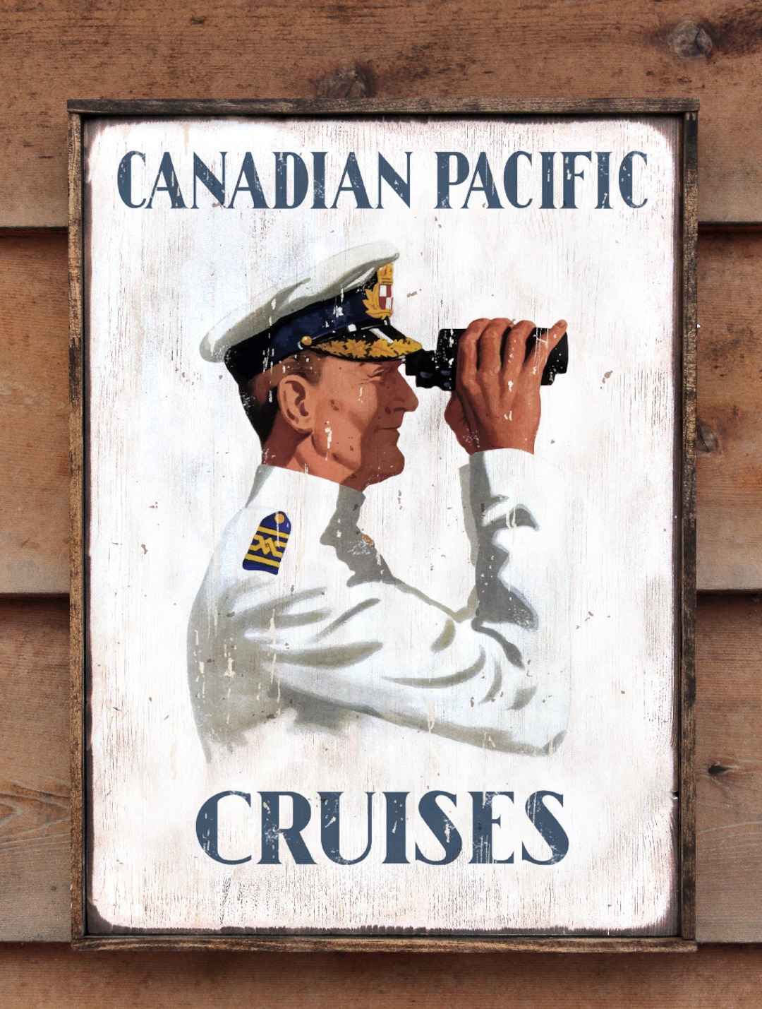 Vintage Wooden Sign 'canadian Pacific Cruises' Reproduction - Etsy Canada