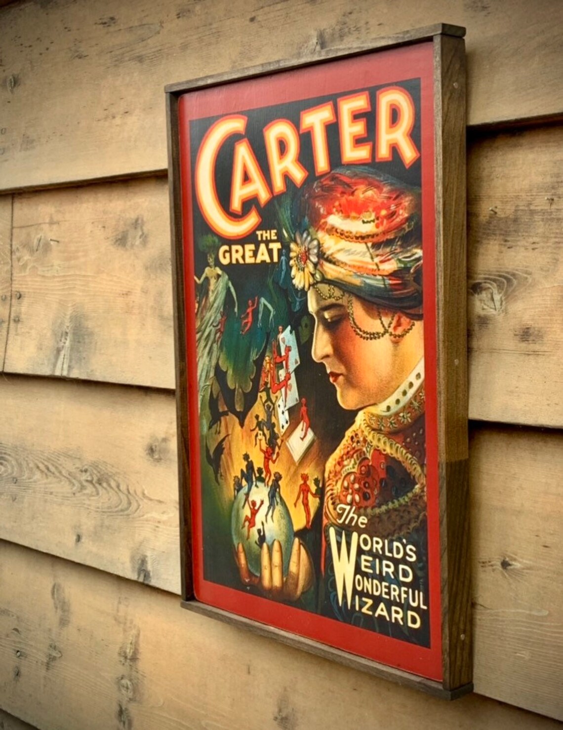 Vintage Wooden Sign 'charles Joseph Carter' | Etsy