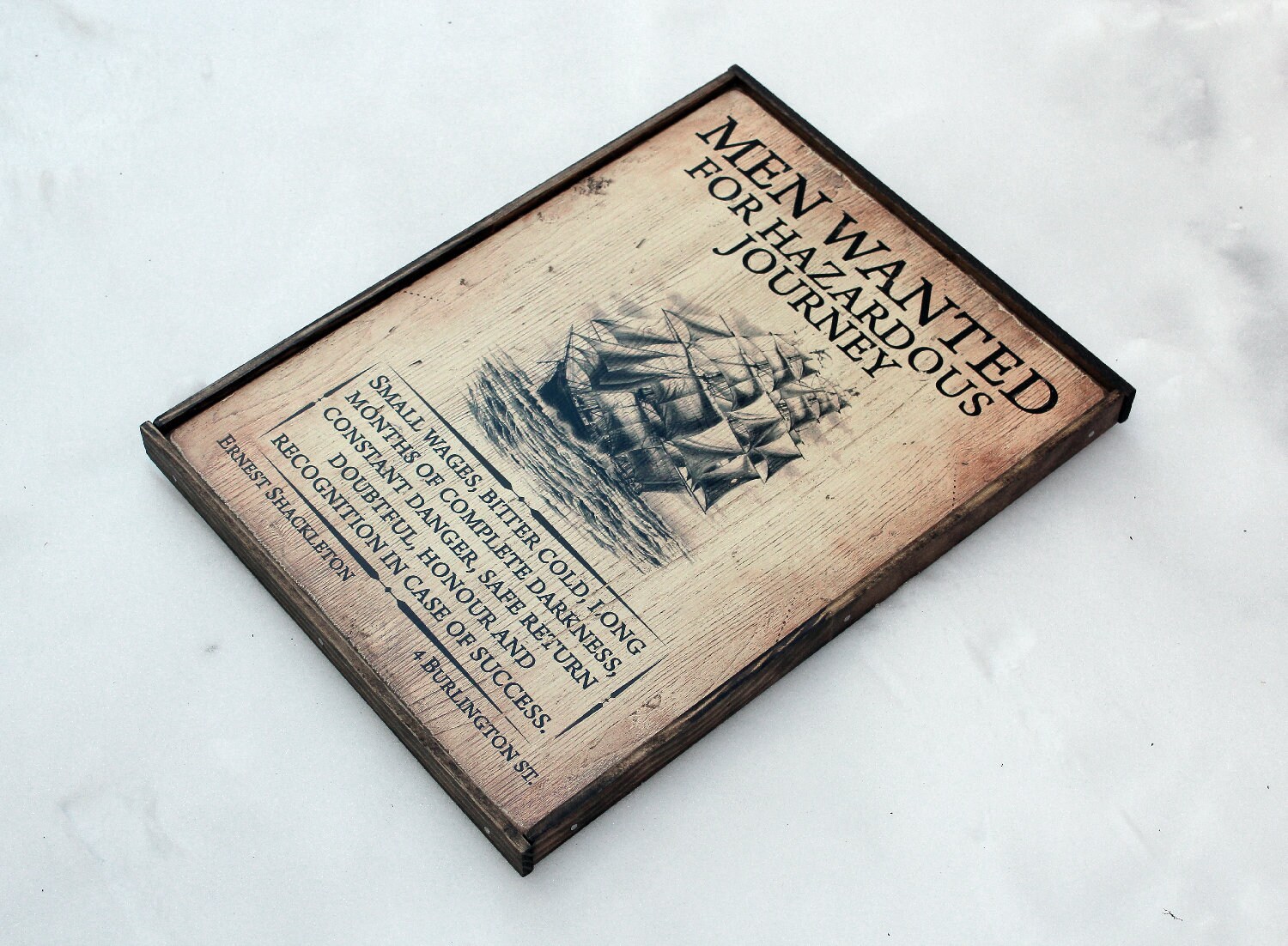 Handmade Wooden Sign ' Men Wanted ' Commemorating | Etsy