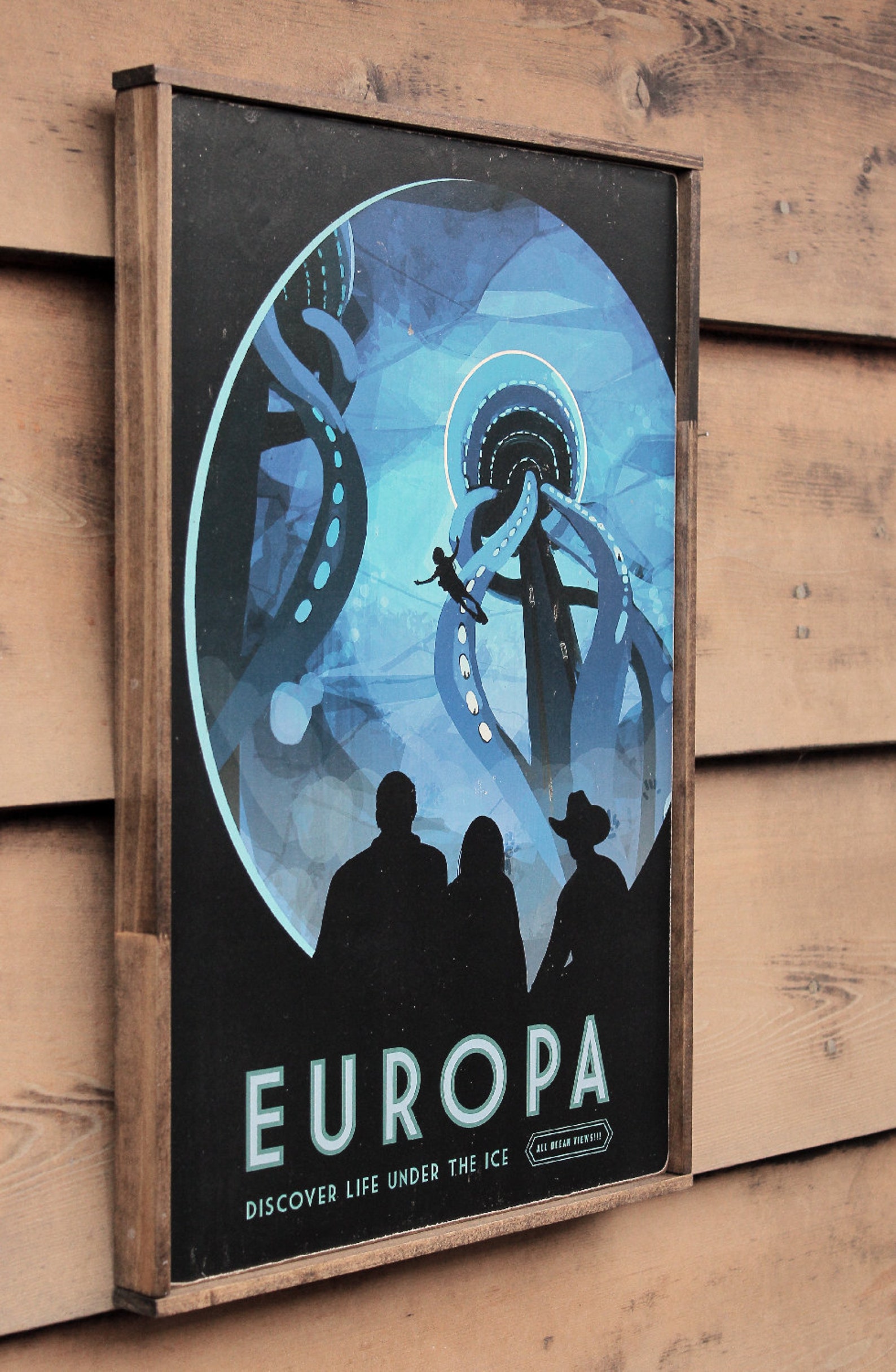 Vintage wooden sign 'Europa' reproduction sign | Etsy