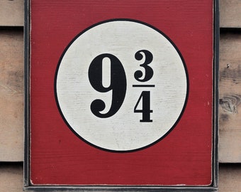 Platform 9 3 4 Sign - Etsy