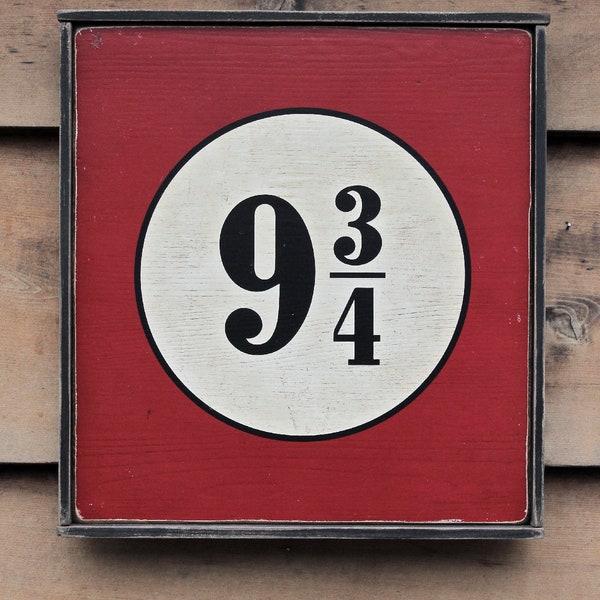 Platform 9 3 4 Sign - Etsy