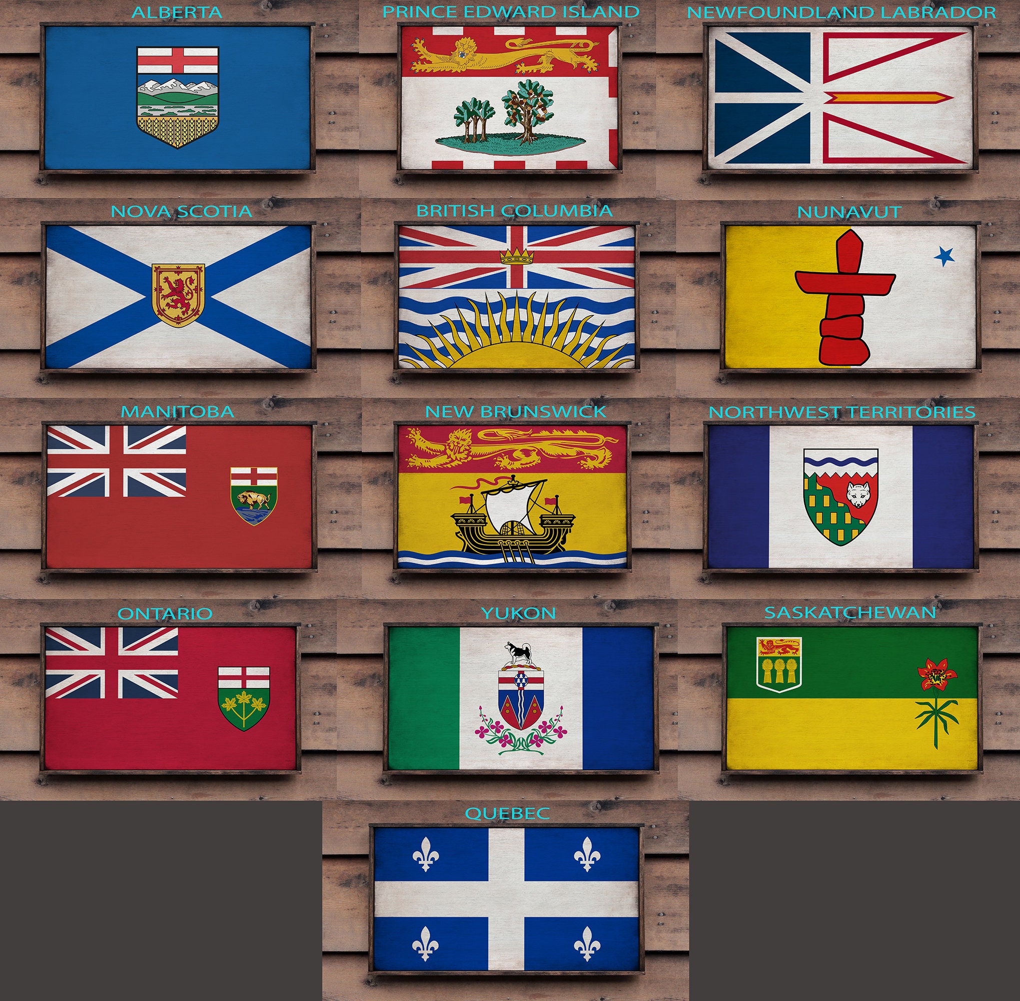 Territories Of Canada Flags