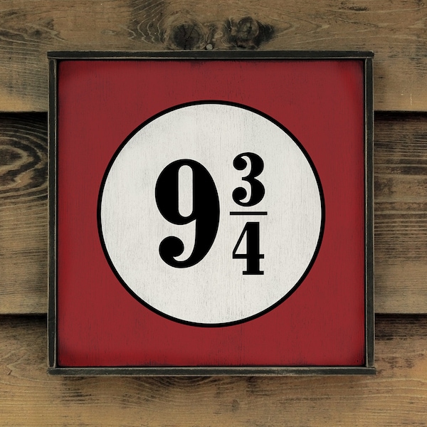 Platform 9 3 4 Sign - Etsy