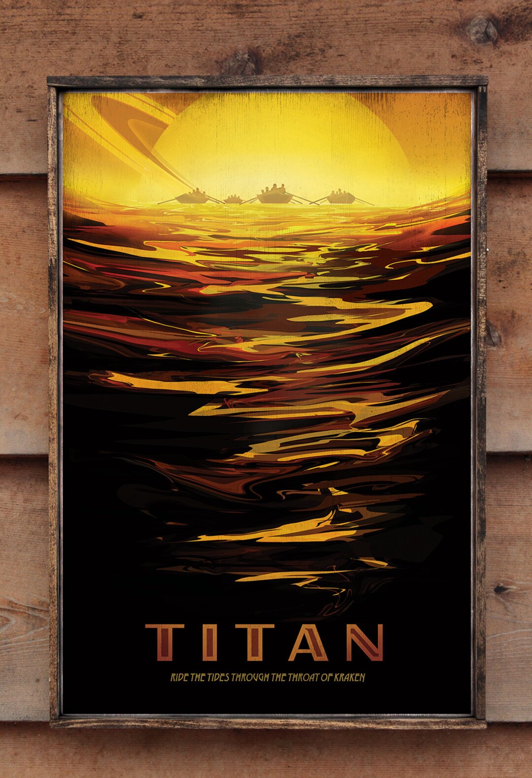 Vintage Wooden Sign Titan Reproduction Sign - Etsy