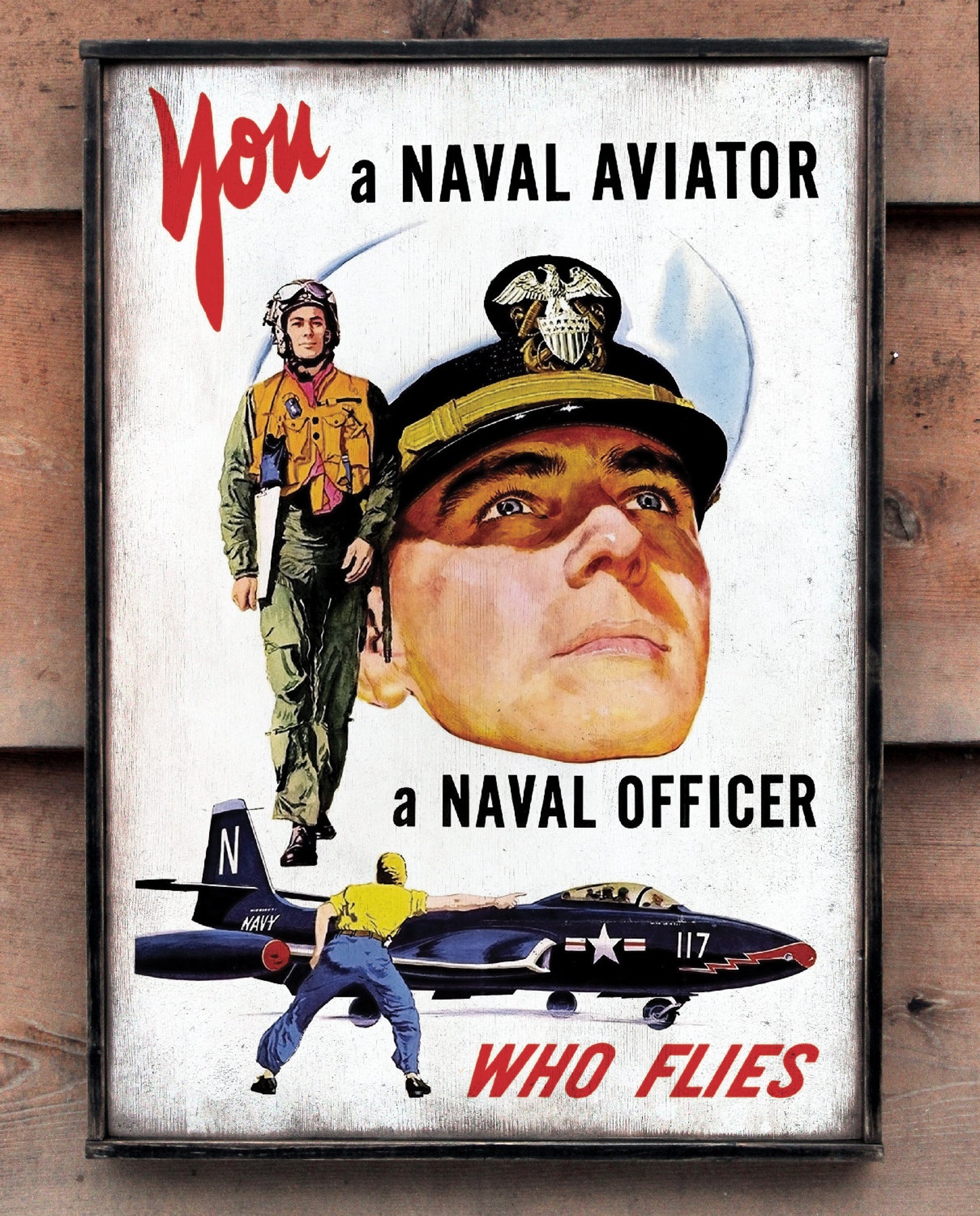 Vintage Wooden Sign ' You A Naval Aviator '. US Navy | Etsy