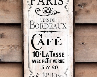 Vintage Paris Sign - Etsy