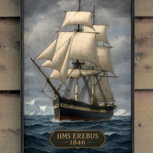 NEW!!** Handmade Wooden Sign ' HMS Erebus '. Franklin Expedition - Etsy