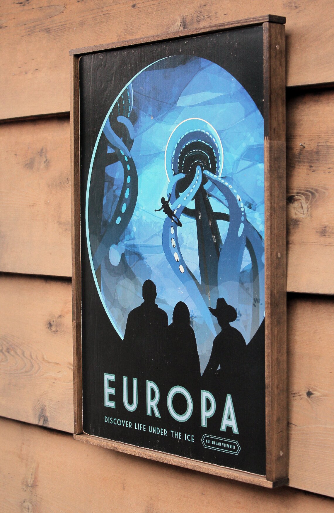 Vintage wooden sign 'Europa' reproduction sign | Etsy