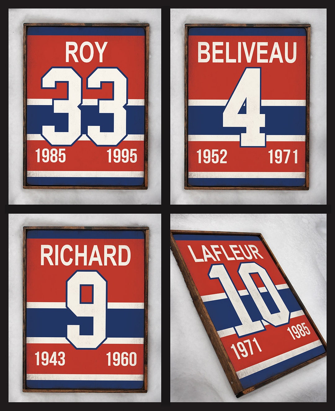 Handmade Wooden Signs, Retired Montreal Canadiens Number Collection ...