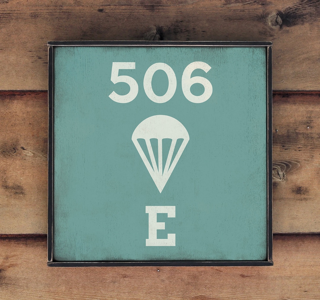 Vintaged Wooden Sign ' Easy Company ' Band of Brothers Reproduction ...