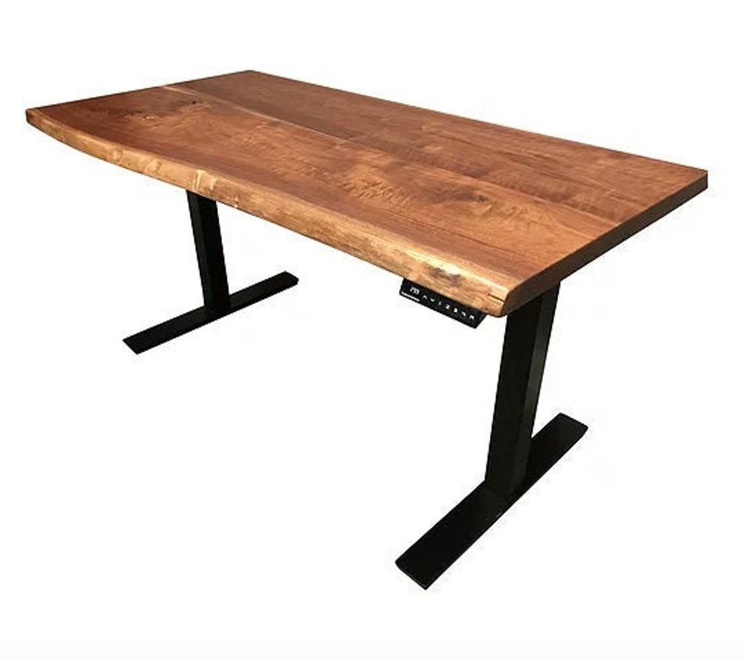 Power Lifted Live Edge Desk, Power Lifted, Stand up Desk, Live Edge ...