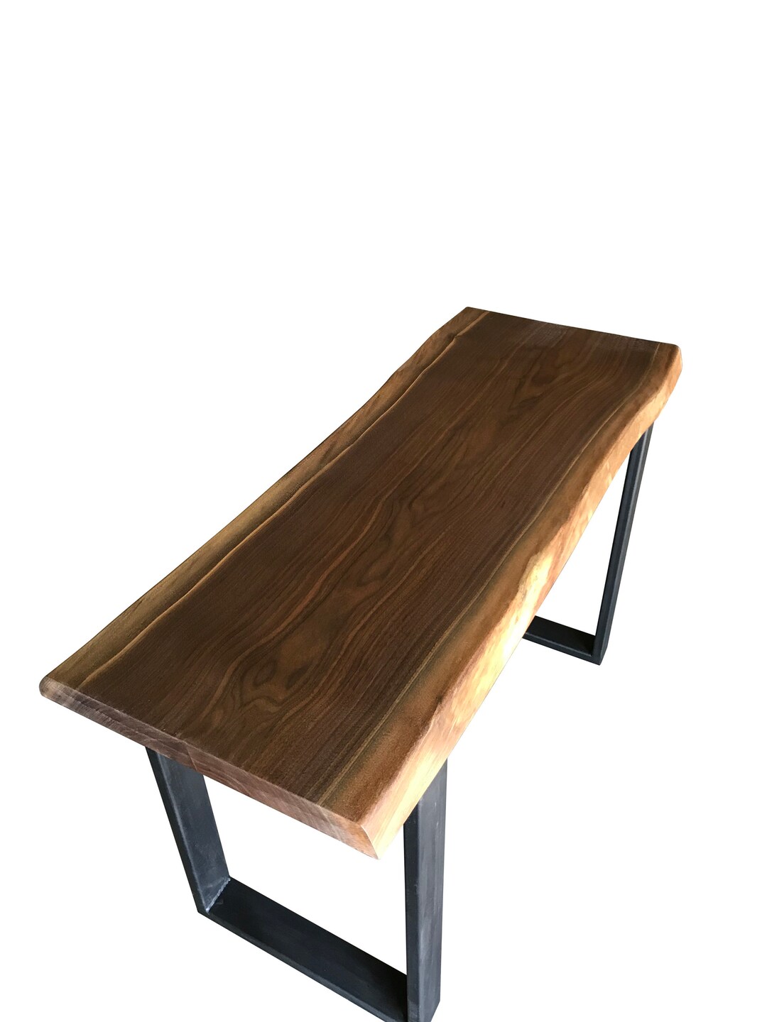 Walnut Console Table, Wood Table, Harvest Table, Wood Furniture, Walnut ...