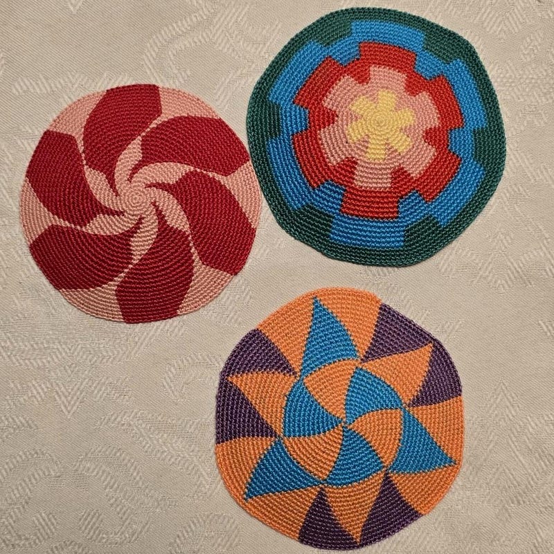 Knitted Kippah Women - Etsy UK