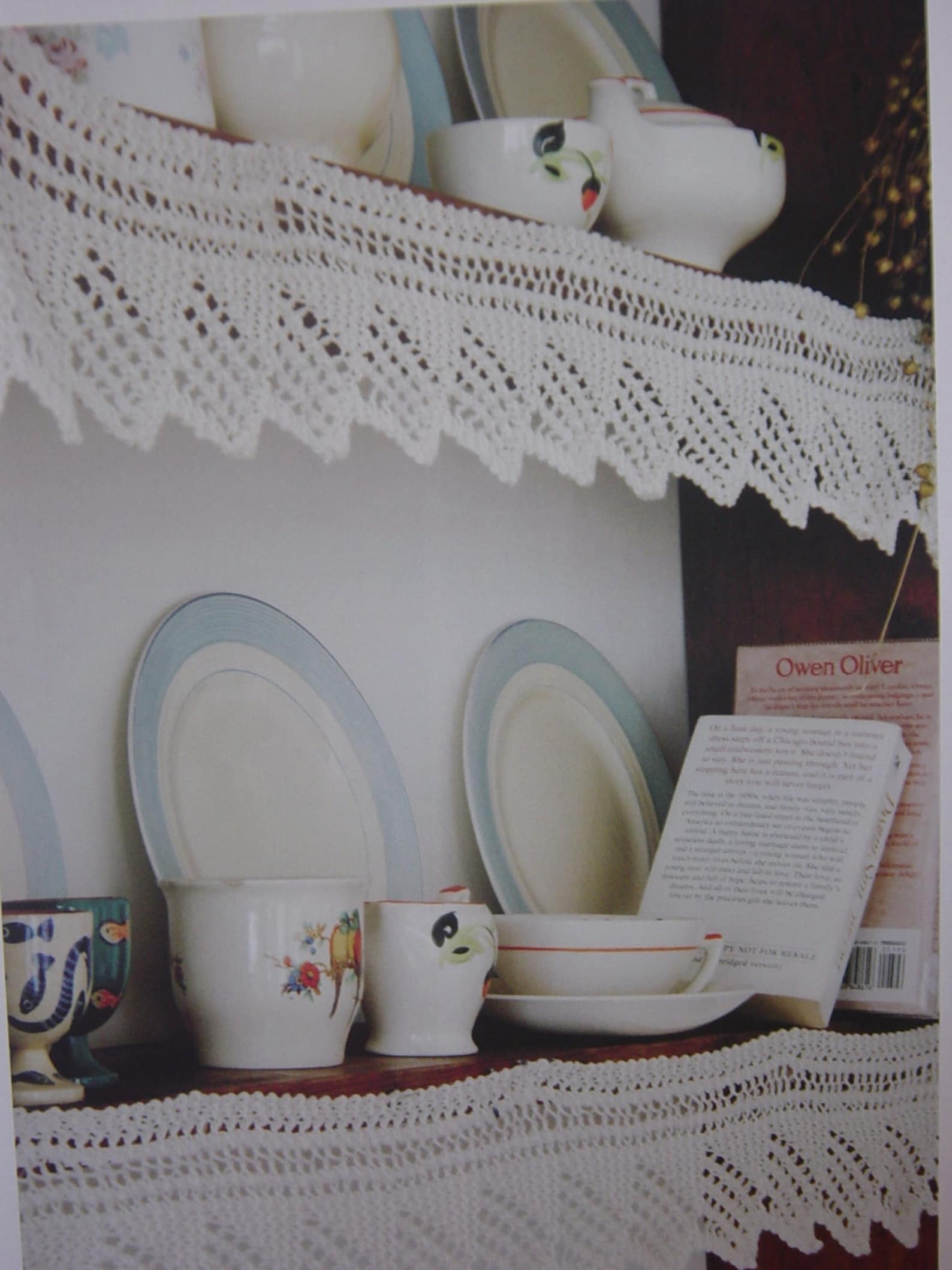 Lace Shelf Edging Hand Knitted 2 Strips of Lace - Etsy UK