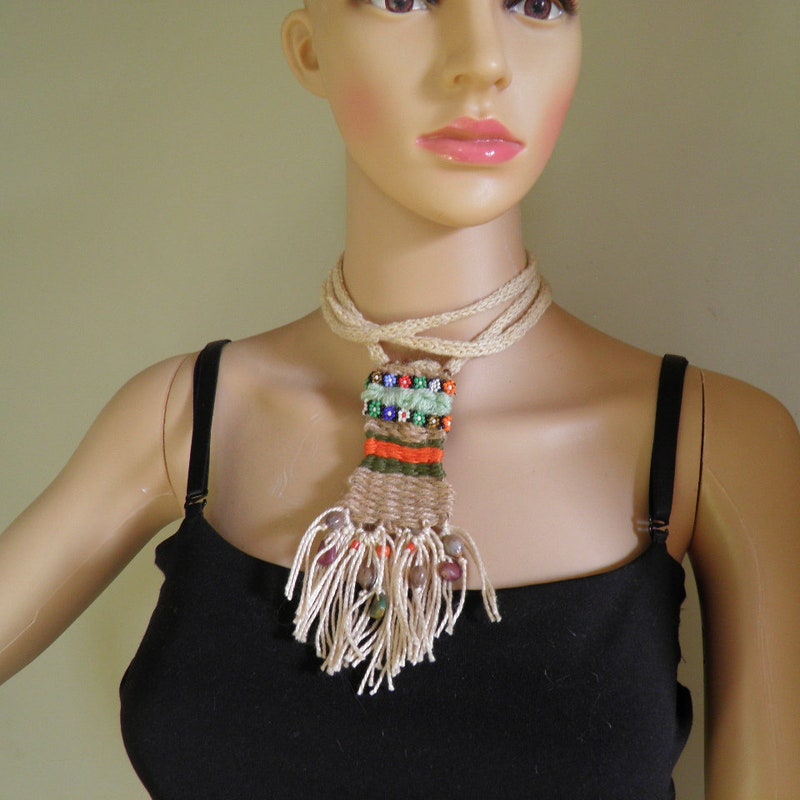 Fabric Amulet Necklace - Etsy