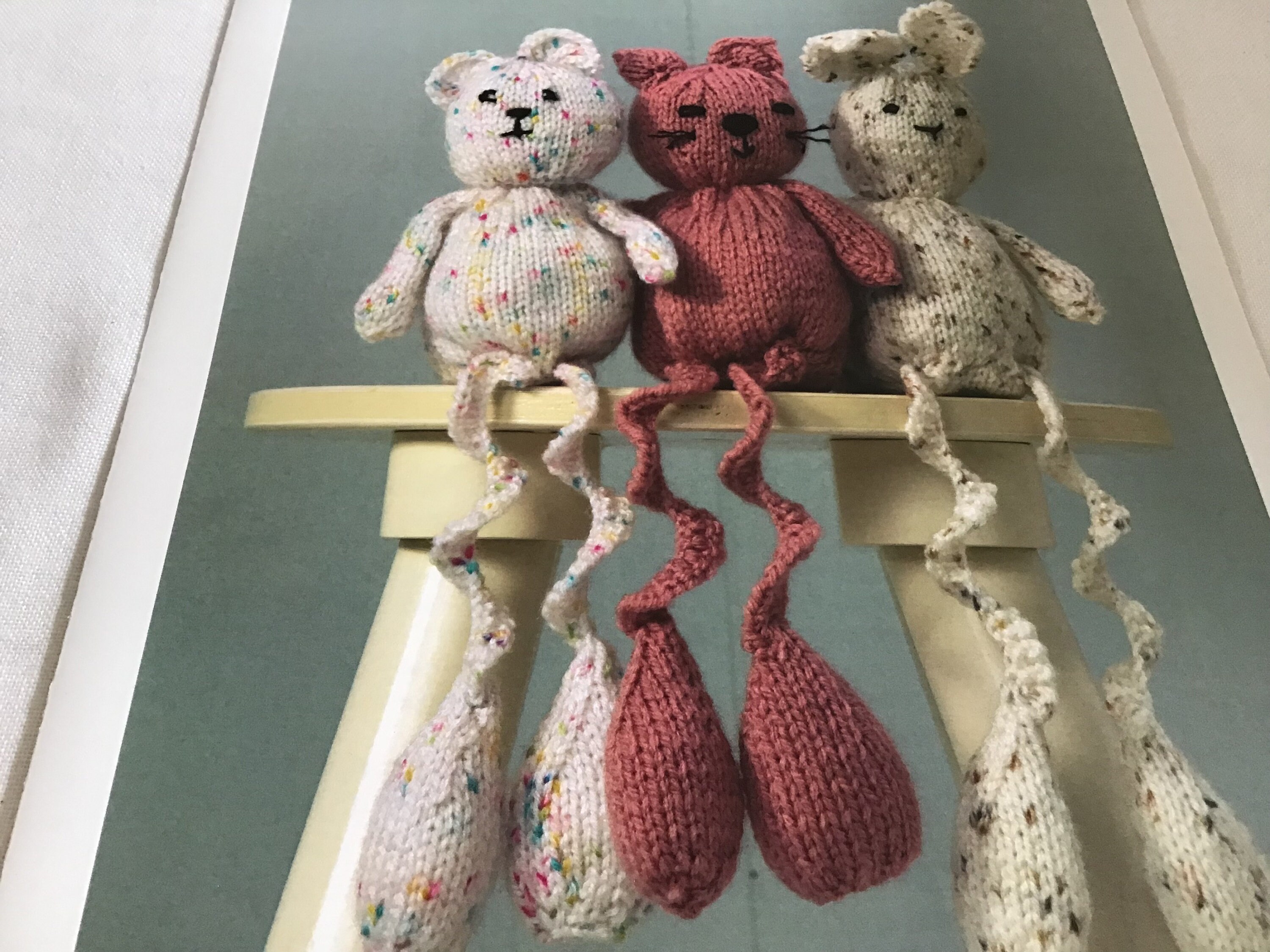Knitting Pattern Toys Cat Rabbit Bear Shelf Toys DK Light - Etsy