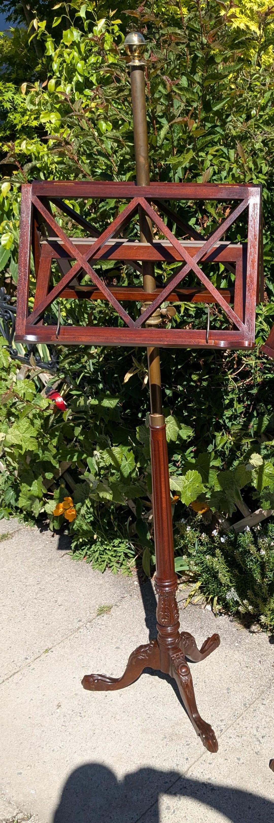 Fine Antique Revival Chippendale Design Carved Adjustable Tilt ...