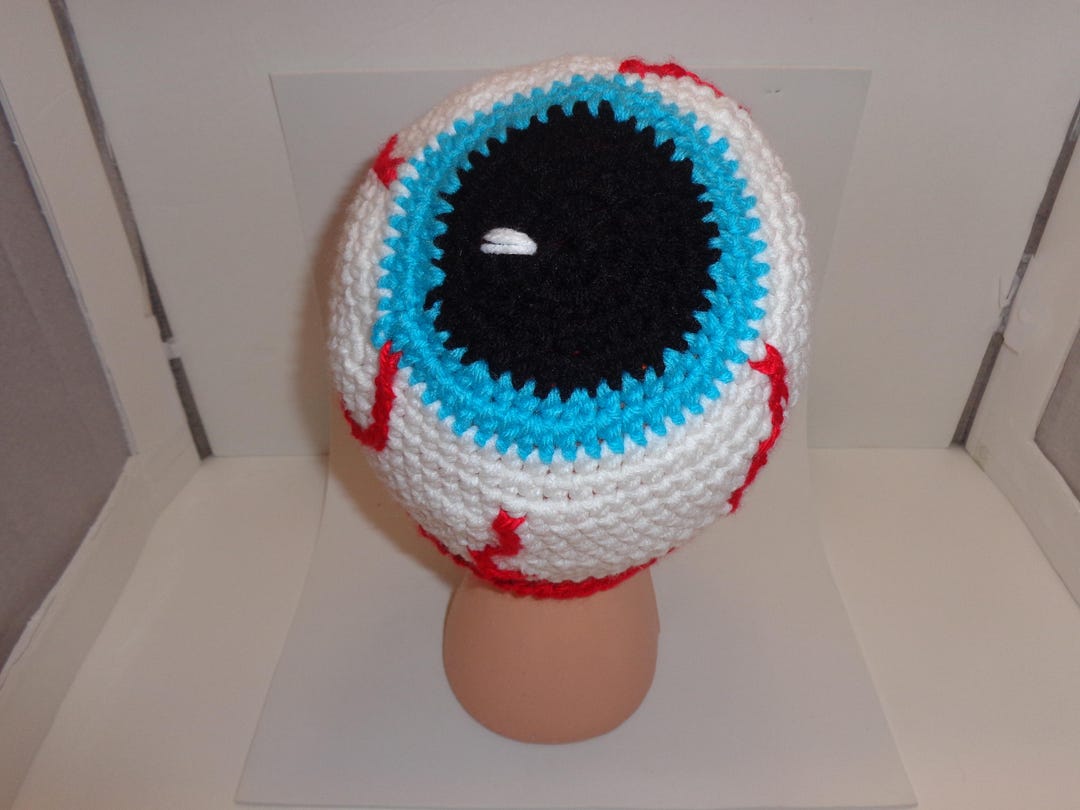 Crochet Creepy Eyeball Hat/adult - Etsy