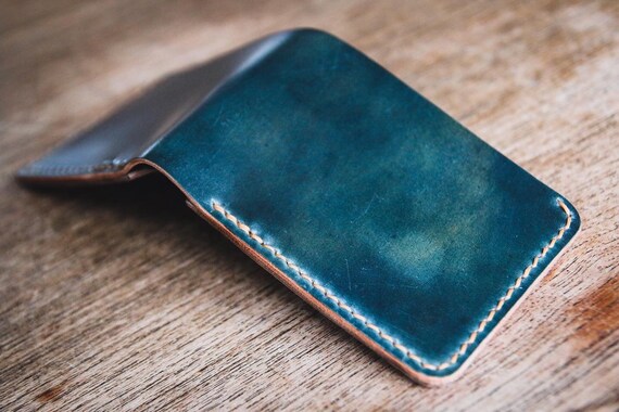 Horween Shell Cordovan Traditional Leather Bifold Wallet | Etsy