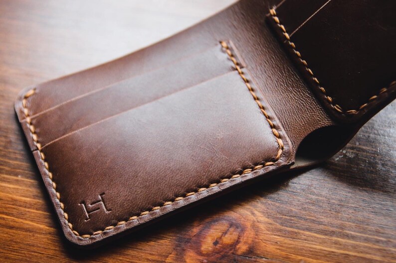 Horween Shell Cordovan Traditional Leather Bifold Wallet - Etsy