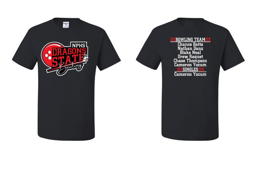 High School State Bowling Shirts ADULT T-shirt or Hoodie - Etsy