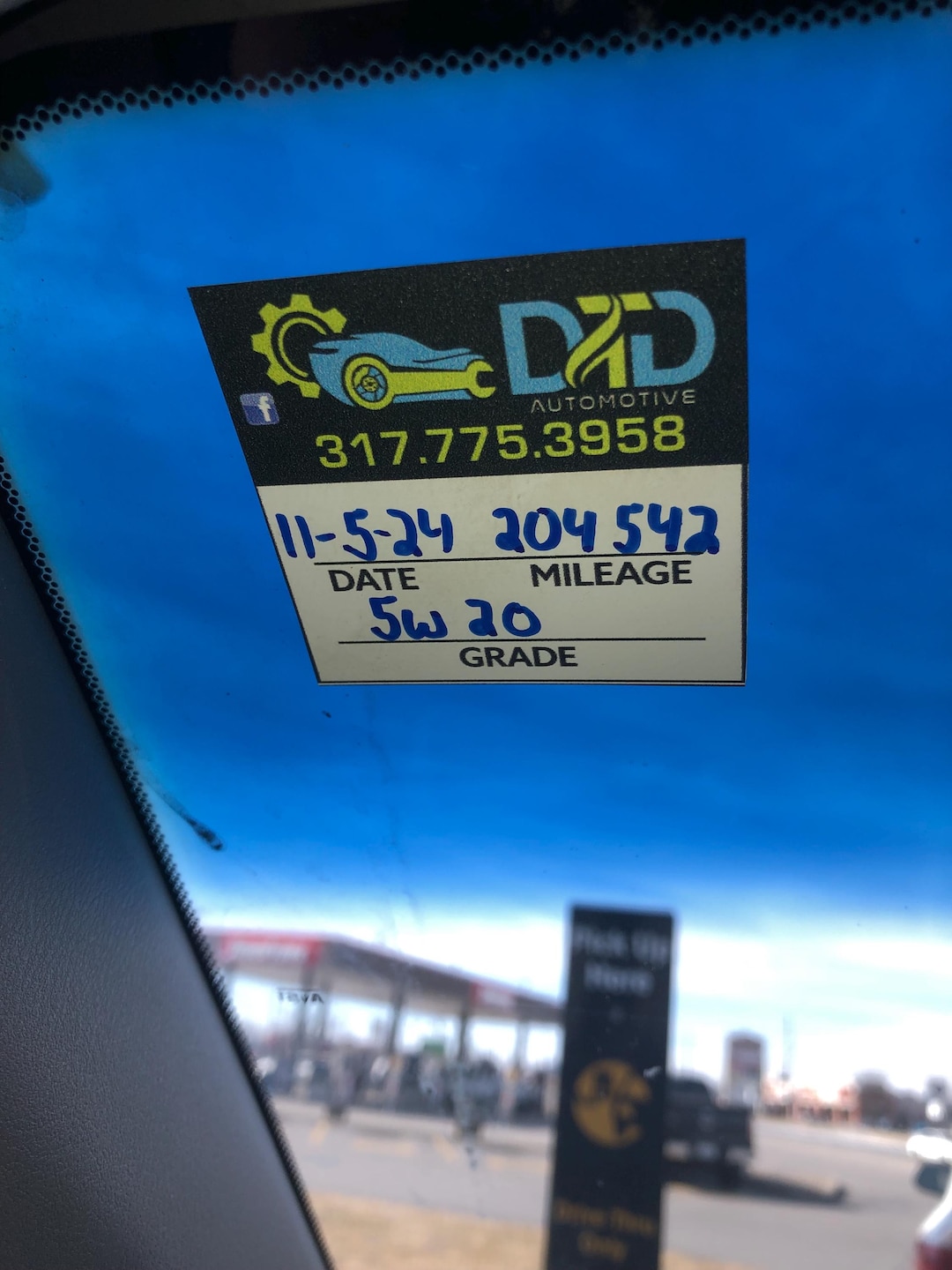 Automotive Oil Change Temporary Decals for Clients' Vehicle Windows - Etsy