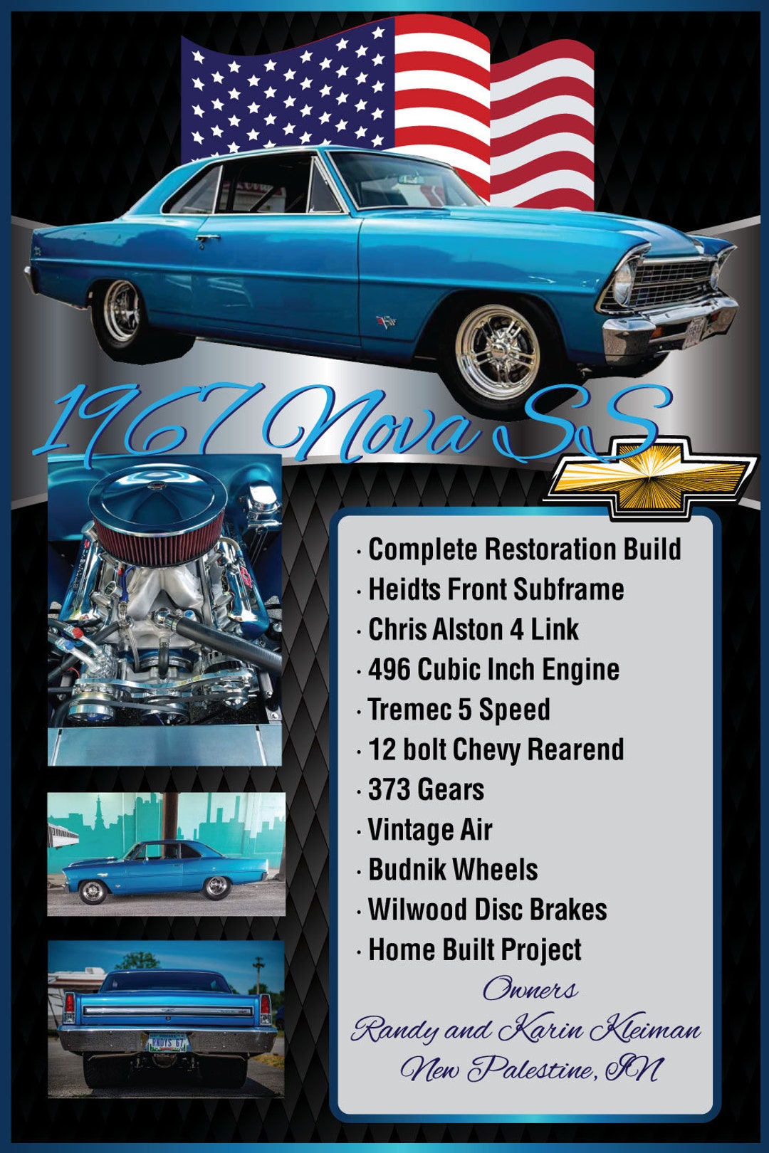 Custom Info Sign for Classic Car Shows – Display Your Ride With Style ...