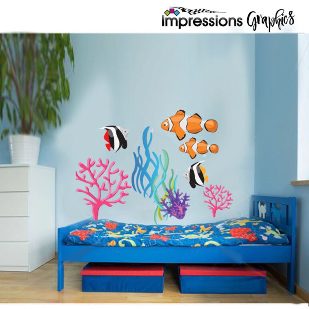 Nemo Wall Decal for Kids Room - Etsy