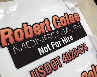 Full Color Custom Printed Logo Decal Decal for Business Custom Color ...