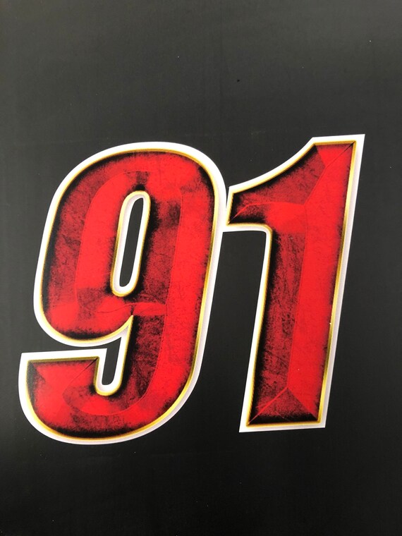 SALE 20 Tall and 5 Tall Racing Number 91 Full Color Print - Etsy
