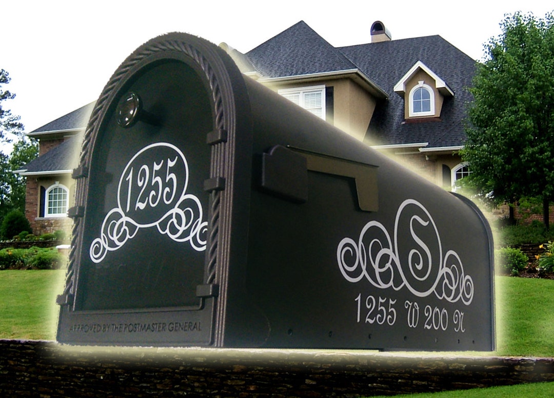 Mailbox Decals - White Vinyl - Etsy