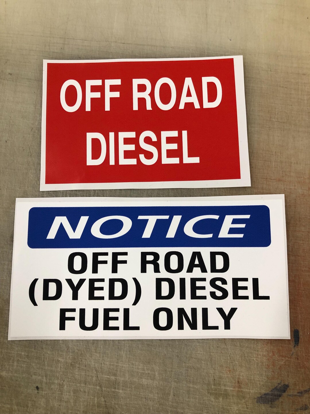 Off Road Diesel Decals for Equipment - Etsy
