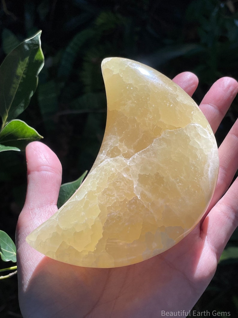 Lemon Calcite Lemon Calcite Moon Calcite Moon Moon Crystal - Etsy