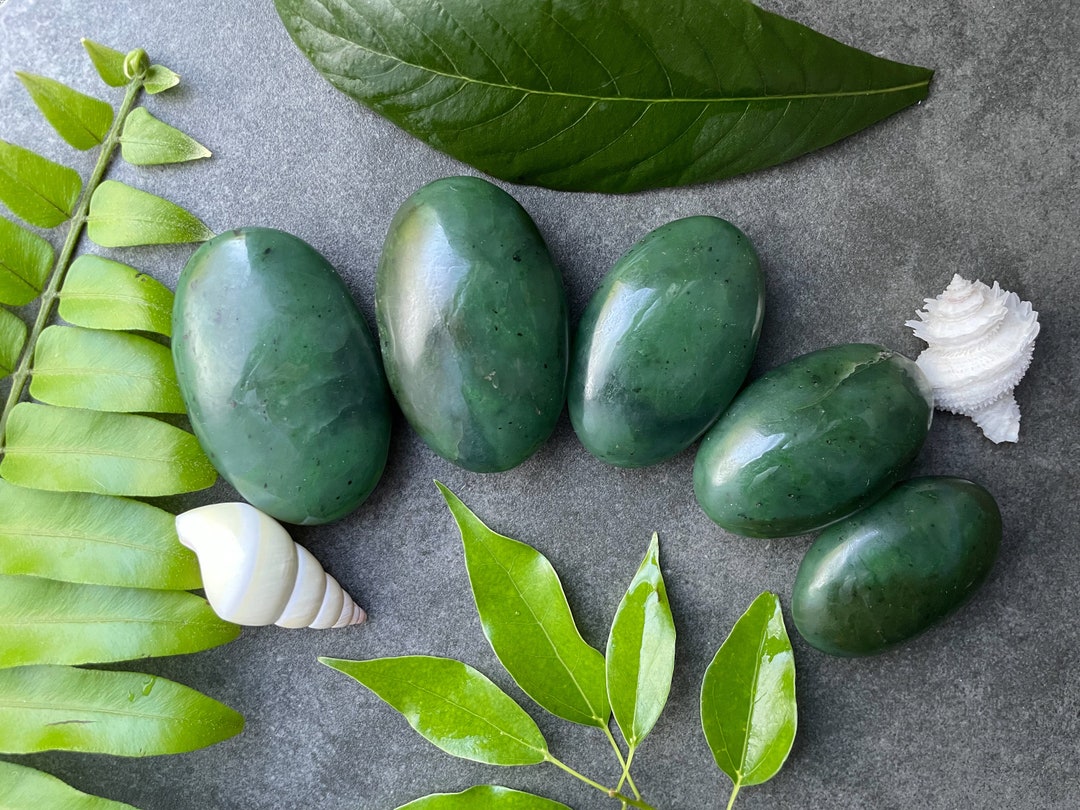 Jade, Jade Palm Stone, Nephrite Jade, Palm Stones, Meditation Stone ...