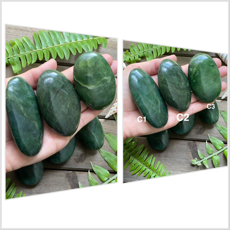 Jade Jade Palm Stone Nephrite Jade Palm Stones Meditation - Etsy