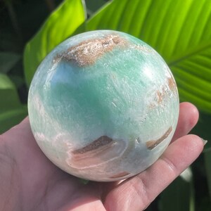 Caribbean Calcite Sphere - Green Crystals - Crystal Healing - Rocks and ...