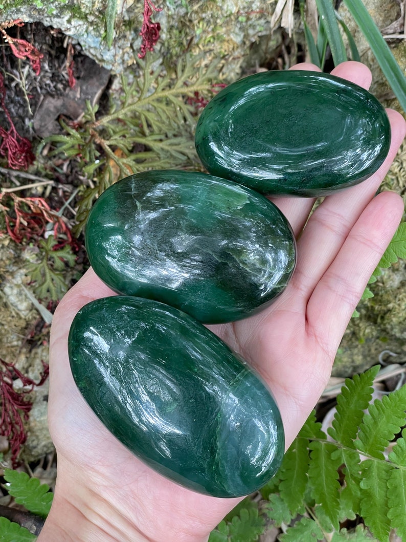 Jade Jade Palm Stone Nephrite Jade Palm Stones Meditation - Etsy