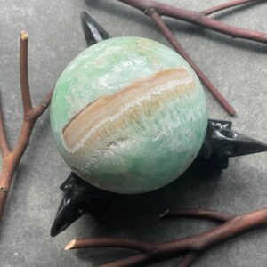 Caribbean Calcite Sphere - Green Crystals - Crystal Healing - Rocks and ...