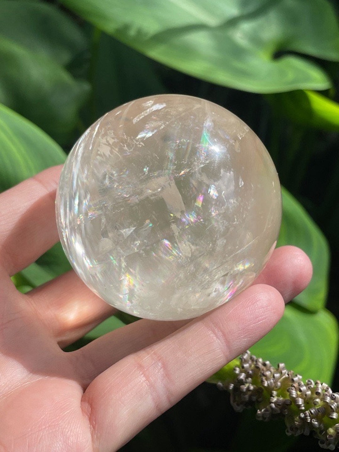 Optical Calcite Sphere Rainbows, Rocks and Geodes, Crystal Decor ...
