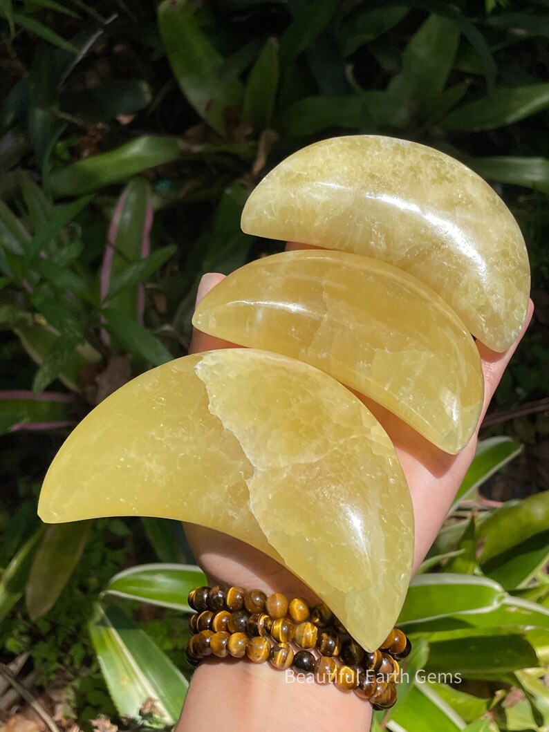 Lemon Calcite Lemon Calcite Moon Calcite Moon Moon Crystal - Etsy