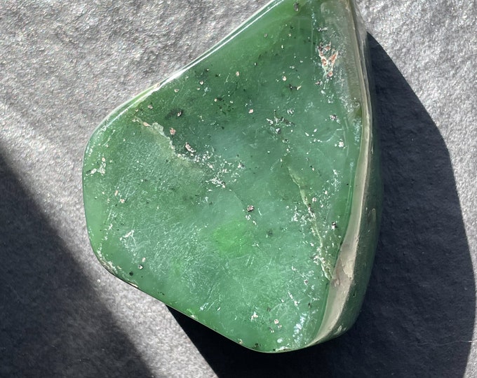 Jade Stone, Green Nephrite Jade, You Choose, Meditation Stone, Heart ...