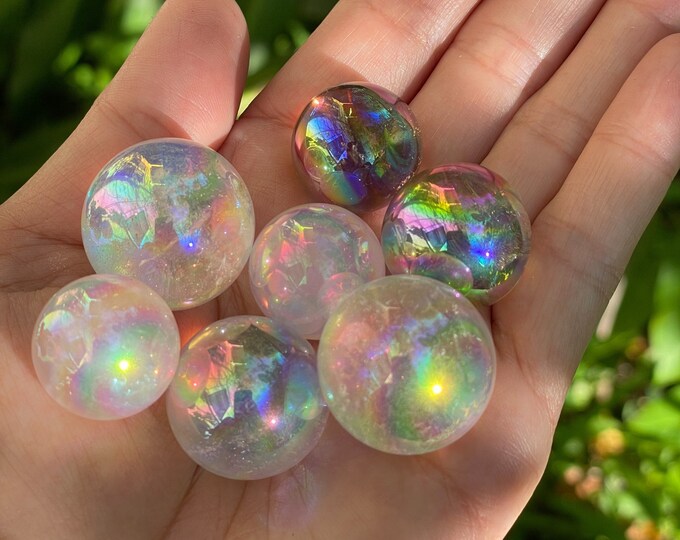 Angel Aura Quartz Sphere Angel Aura Rose Quartz Top Quality Aura ...