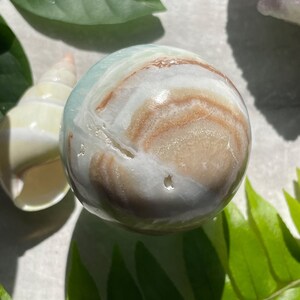 Caribbean Calcite Sphere Blue Green Crystals Crystal Healing Rocks and ...