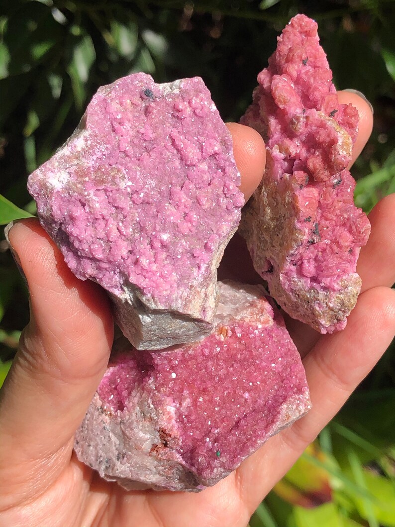 Cobaltoan Calcite Pink Calcite Pink Crystals Raw | Etsy