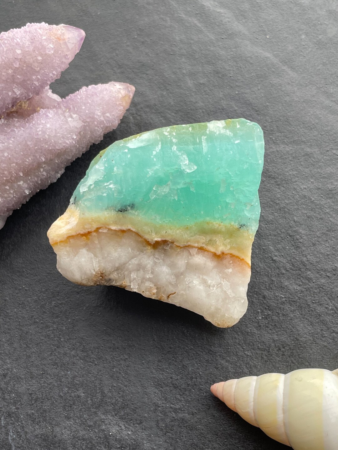 Blue Teal Calcite, Raw Blue Caribbean Calcite, Rocks and Minerals, Raw ...